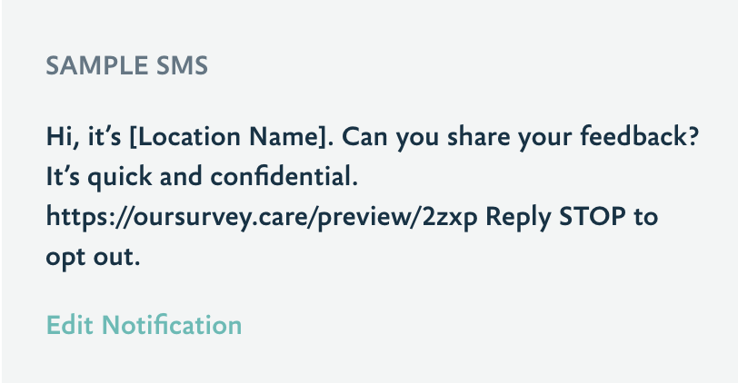 How can customers access our survey?