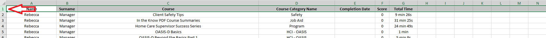 Sort completed courses by completion date