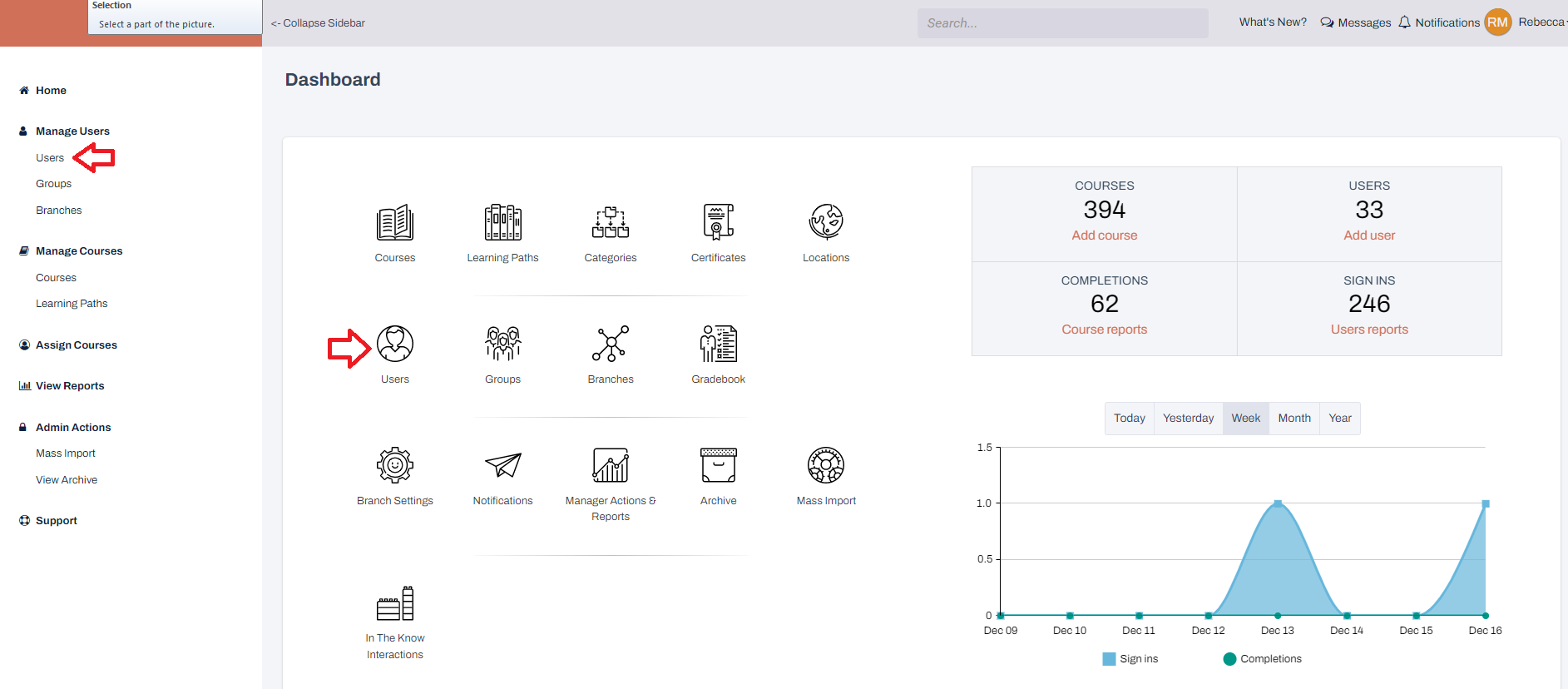 Add a new user to the Branch Administrator Profile