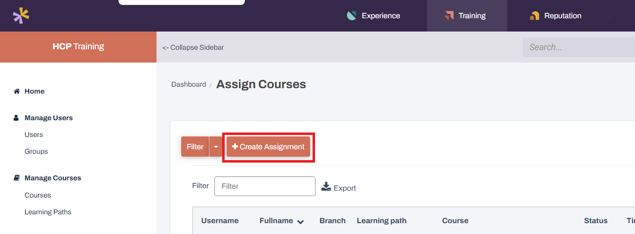 Assign Courses or Learning Paths in Bulk