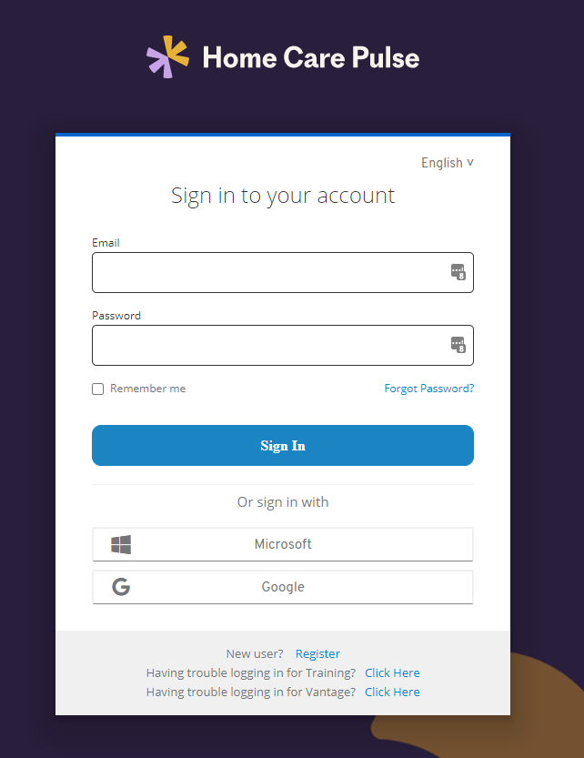 Log Into the Care Intelligence Platform