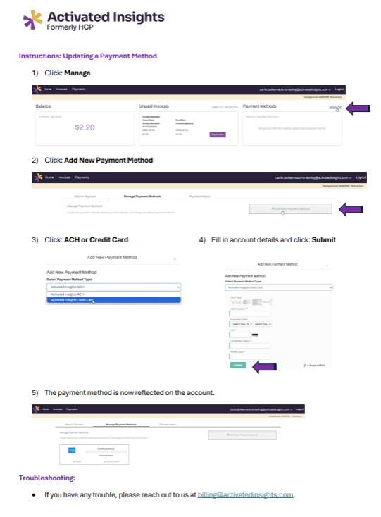 Update Your Billing Info