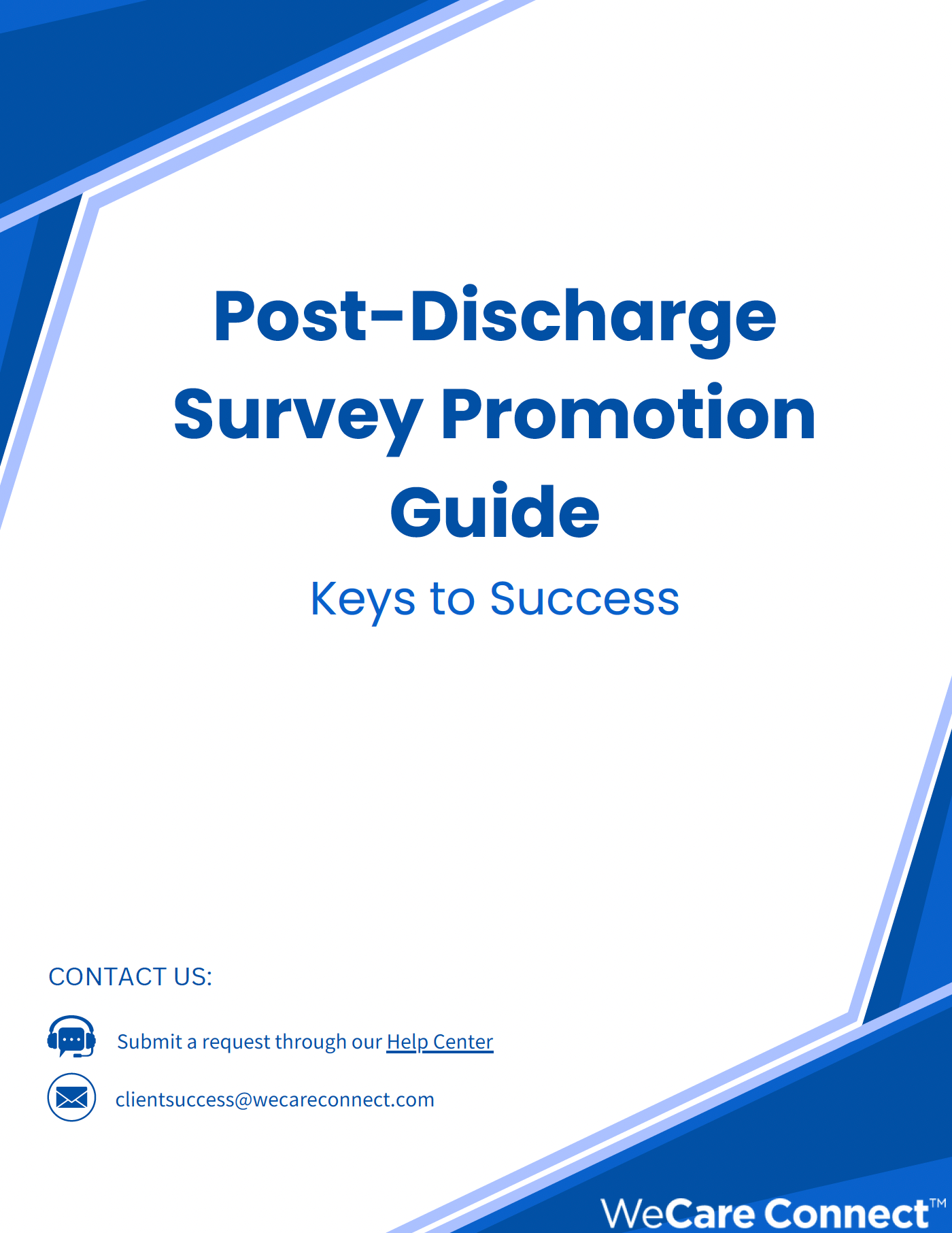 Promo Materials for Post-Discharge Surveys