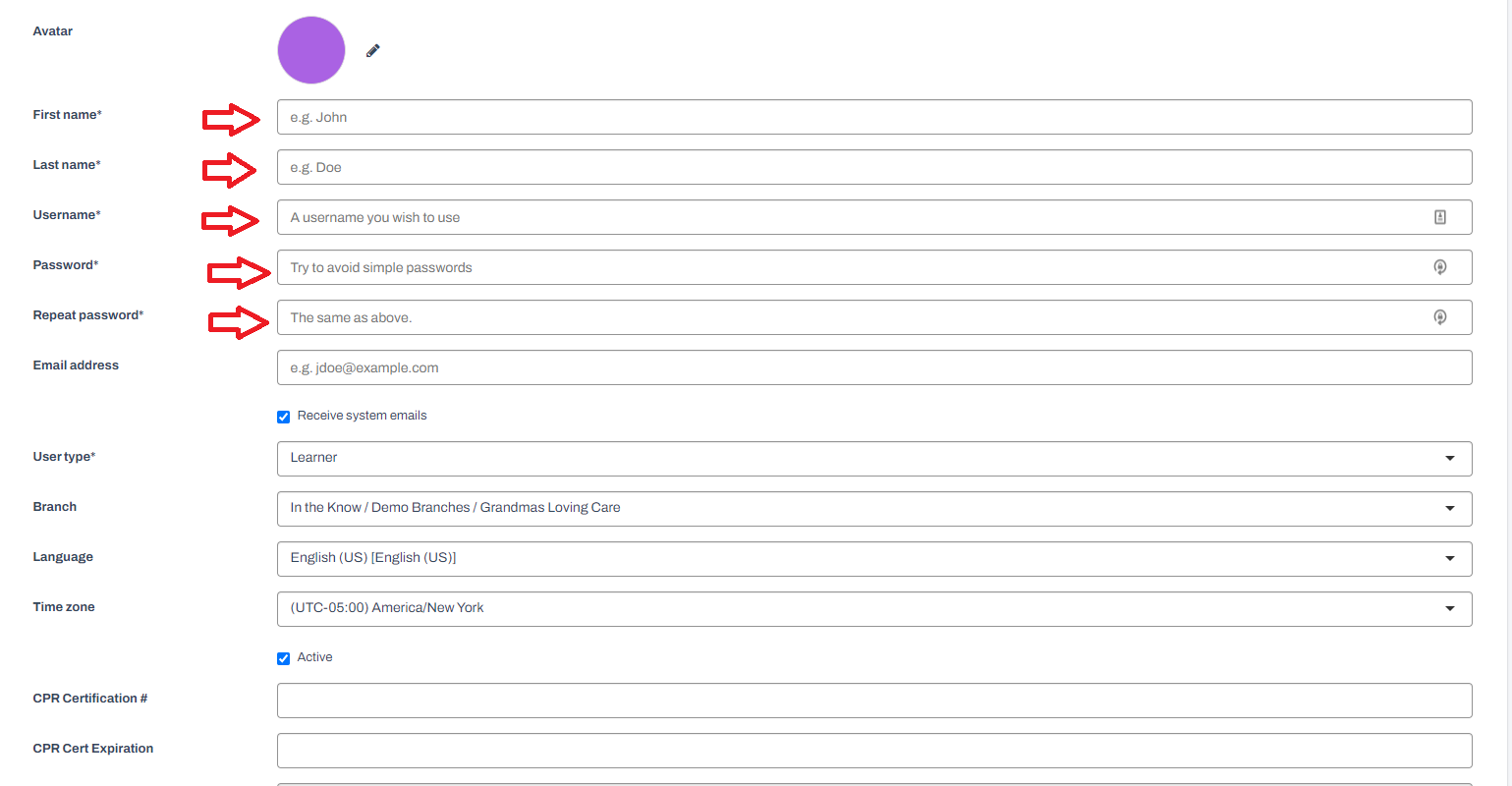 Set Up a New Branch Admin User
